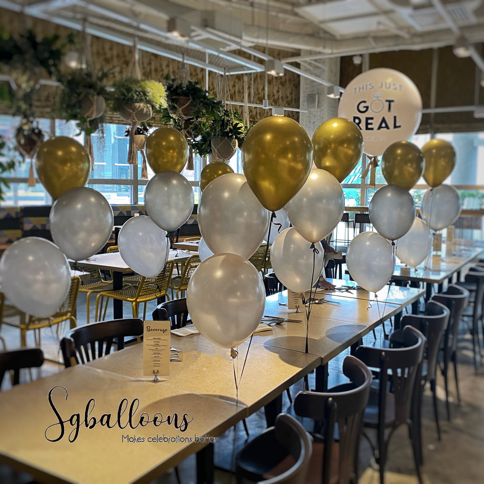 Restaurant proposal set up – Sgballoons